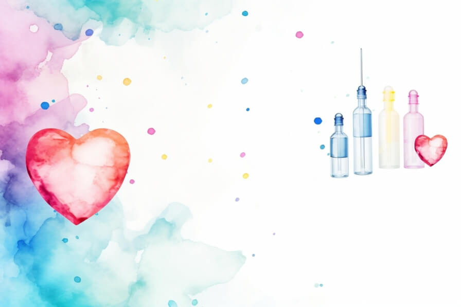 Download Colorful Medical Image with Bottles and Syringes Backgrounds ...