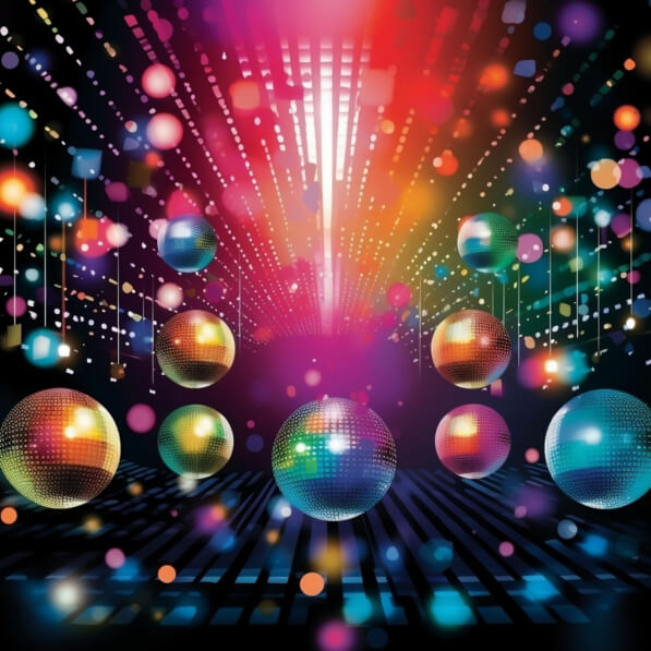 Download Colorful Disco Ball Background Backgrounds Online - Creative ...