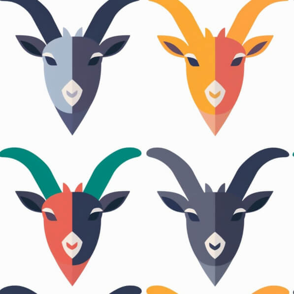 Download Colorful Goat Head Pattern Patterns Online - Creative Fabrica