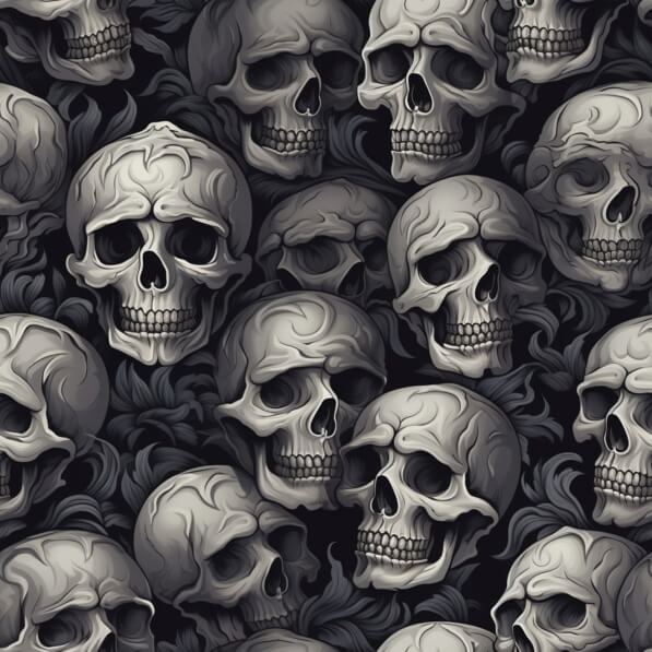 Download Seamless Skull Pattern Patterns Online - Creative Fabrica