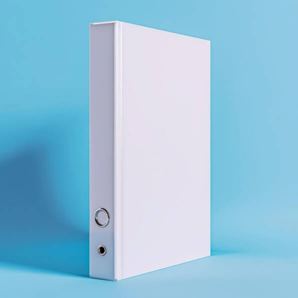 Download White Binder on Blue Background Mockups Online - Creative Fabrica