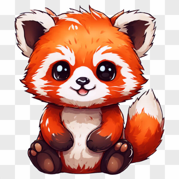 Download Kawaii Red Panda Cartoon Illustration Kawaii Online - Creative ...