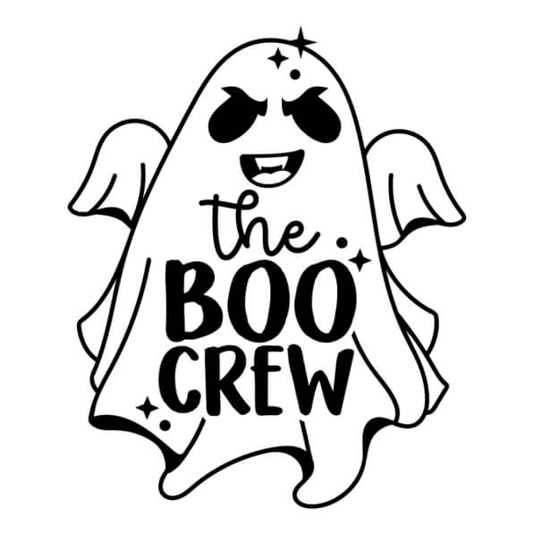 Download The Boo Crew Ghost Image Quotes Online - Creative Fabrica