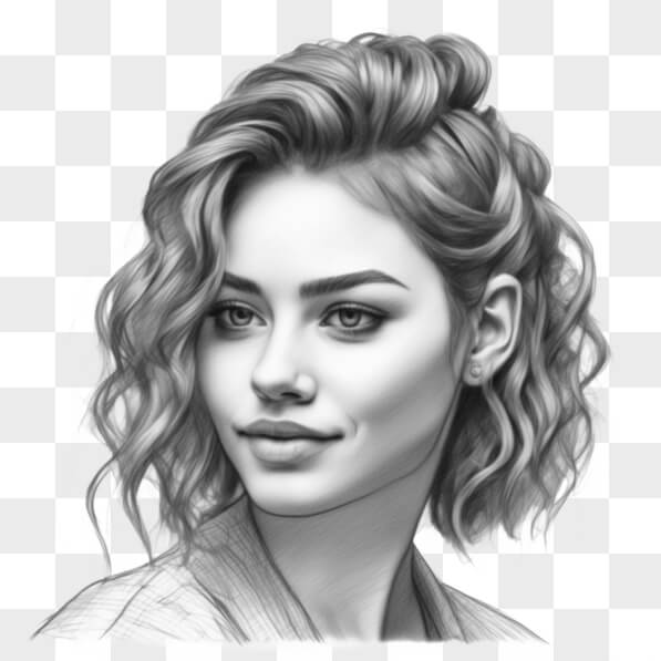 Descarga Dibujo de retrato con lápiz grafito en blanco y negro de la cara de una mujer Bocetos ...