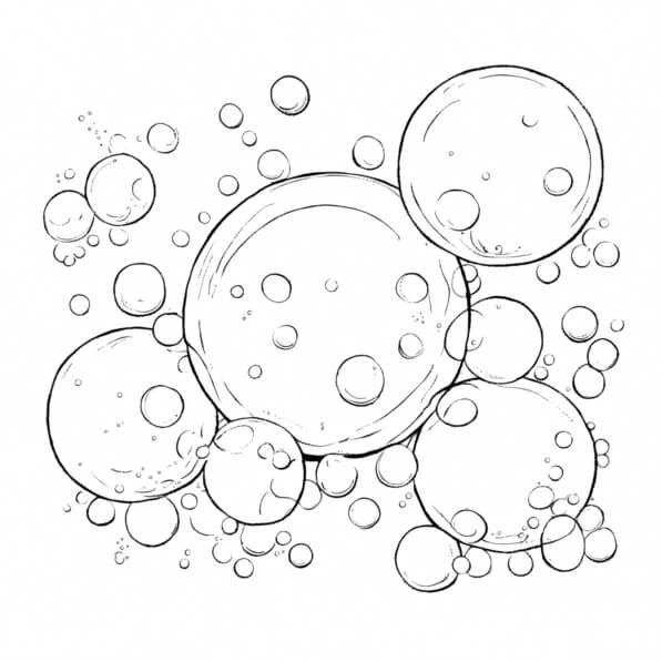 Download Black and White Soap Bubbles Drawing Coloring pages Online ...