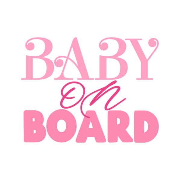 Descarga Letrero rosa 'Bebé a Bordo' con Muñecas Bebé Citas En Línea ...