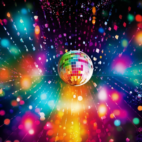 Download Colorful Disco Ball on Illuminated Background Backgrounds ...