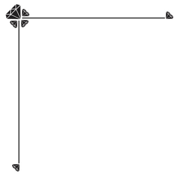 Download Black and White Diamond Shape Frame Borders & Corners Online ...