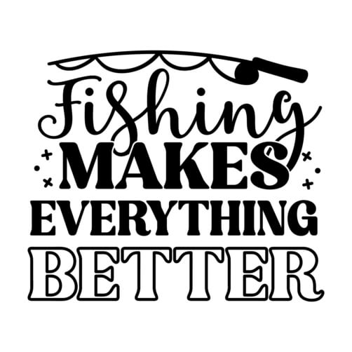 Download Op maat gesneden vinylsticker: Vissen Maakt Alles Beter Quotes ...