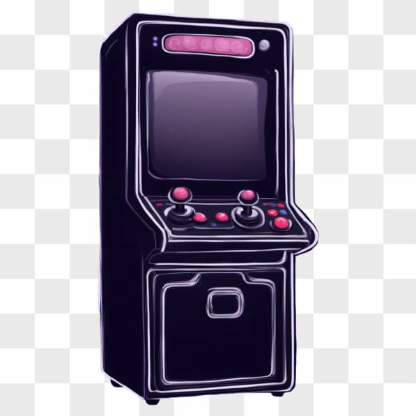 Download Vintage Arcade Machine Drawing Cartoons Online - Creative Fabrica