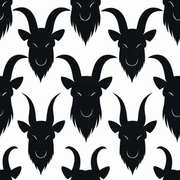 Download Seamless Goat Head Pattern Patterns Online - Creative Fabrica