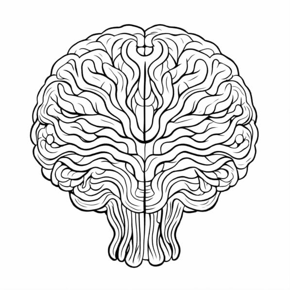 Download Human Brain Octopus Drawing Coloring pages Online - Creative ...