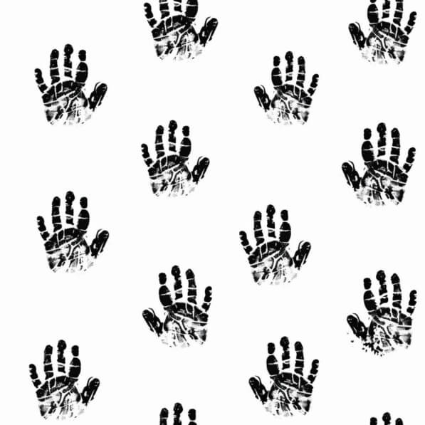 Download Black and White Handprint Pattern Patterns Online - Creative ...