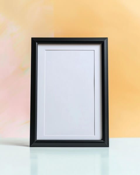 Download Black Frame with Empty Picture Mockups Online - Creative Fabrica