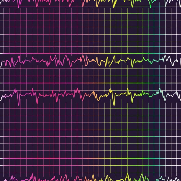 Download Colorful ECG Graph for Heart Rate Tracking Patterns Online ...
