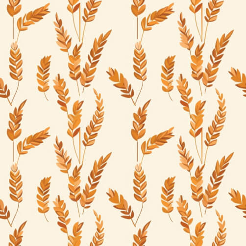 Download Seamless Gold Wheat Leaves Pattern Patterns Online - Creative ...