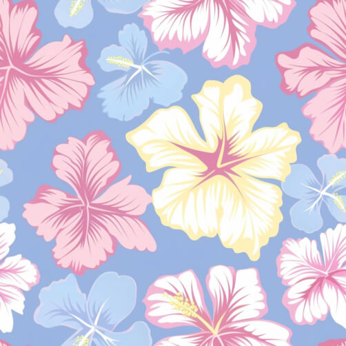 Download Seamless Hibiscus Flower Pattern Patterns Online - Creative ...