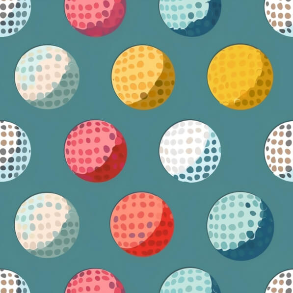 Download Colorful Golf Ball Pattern Patterns Online - Creative Fabrica