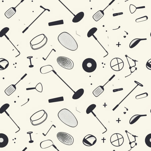 Télécharger Motif de golf noir et blanc Motifs En Ligne - Creative Fabrica