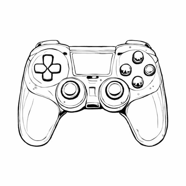 Download Elektronische Gamecontroller Tekening Kleurplaten online op ...