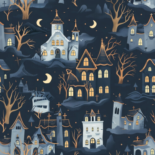 Download Spooky Halloween Seamless Pattern Patterns Online - Creative ...