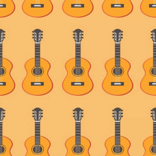 Download Seamless Guitar Pattern with Stars Patterns Online - Creative ...