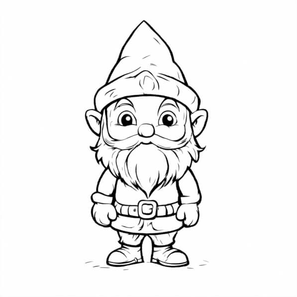 Meisje Kabouter Kleurplaten Download Zwart Witte Kabouter Tekening