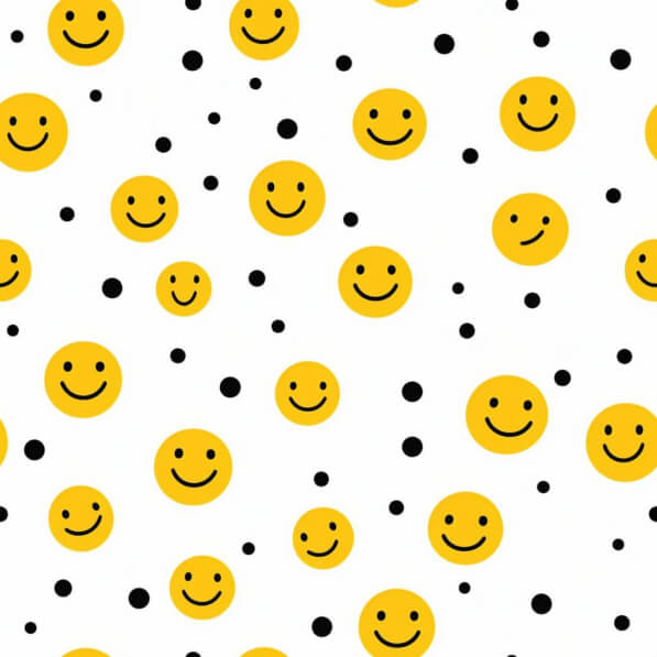 Descarga Patrón de Caritas Sonrientes Amarillas Patrones En Línea ...