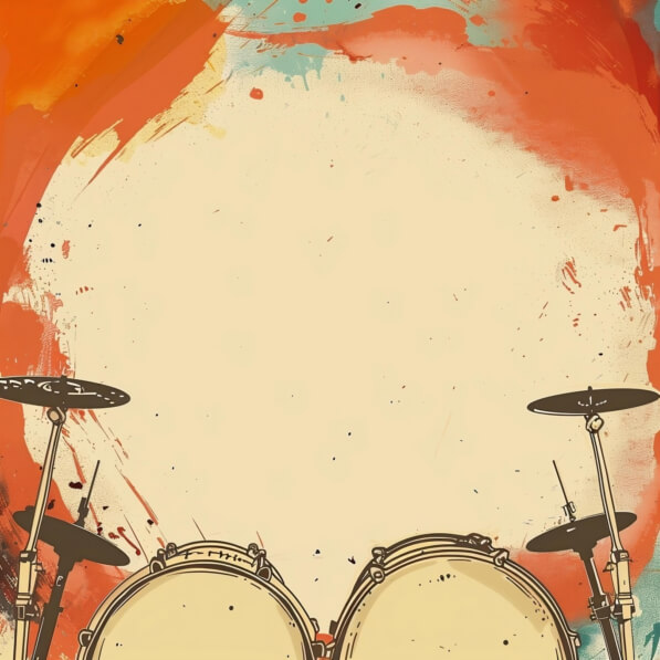 Download Vibrant Drum Sets in Musical Ensemble Backgrounds Online ...