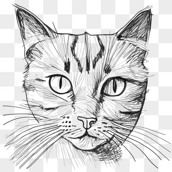 Download Engaging Cat Illustration for Cat Care Awareness Sketches ...