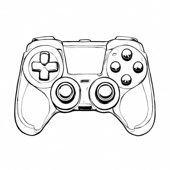 Download Electronic Gaming Controller Drawing Coloring pages Online ...