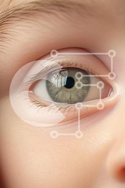 Close-Up of Infant's Green Eye | Contact Lenses stock photo | Creative ...