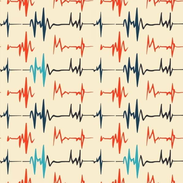 Download Seamless Heartbeat Pattern Patterns Online - Creative Fabrica