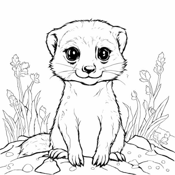 Descarga Página para Colorear de Suricata Lindo Páginas para colorear ...