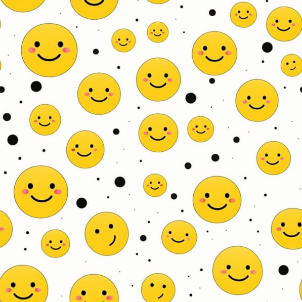 Descarga Patrón de Caritas Sonrientes Amarillas Patrones En Línea ...