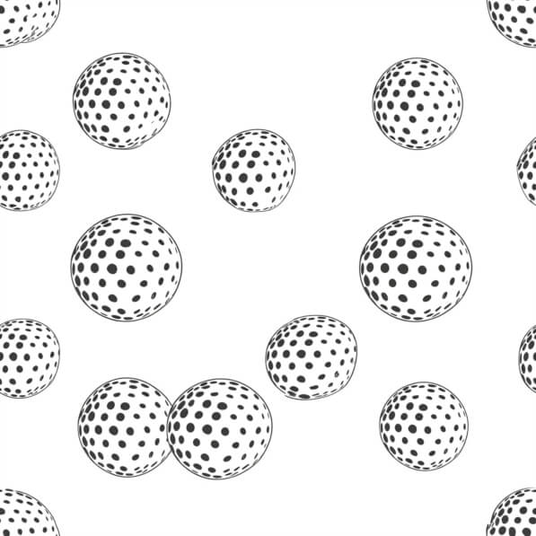 Download Black and White Golf Ball Drawing Patterns Online - Creative ...