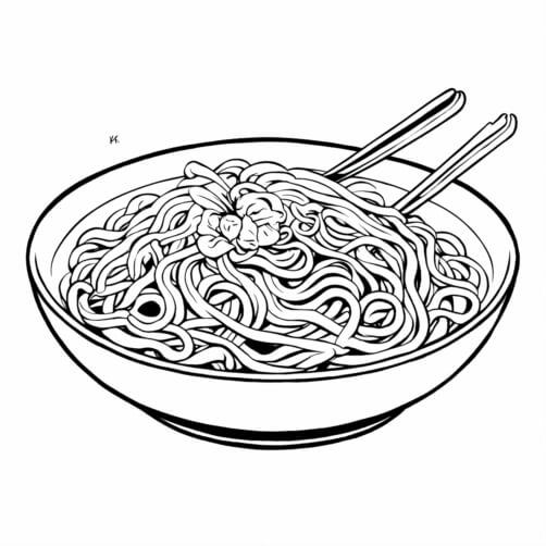 Free Noodle Coloring pages - Download Printable Noodle Coloring sheets ...