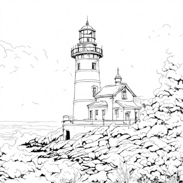 Download Educational Lighthouse Coloring Page Coloring pages Online ...