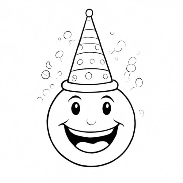 Download Feestelijk Lachend Gezicht Kleurplaat Kleurplaten online op ...