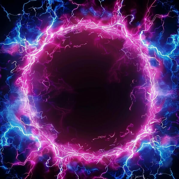 Télécharger Arrière-plan abstrait avec des éclairs bleus et roses ...