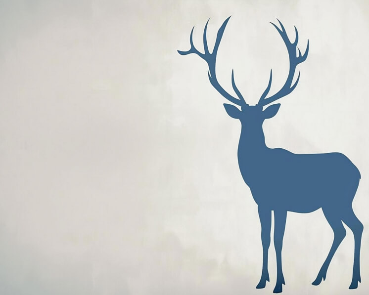 Scarica Sagoma di cervo con caratteristiche prominenti Sfondi Online ...