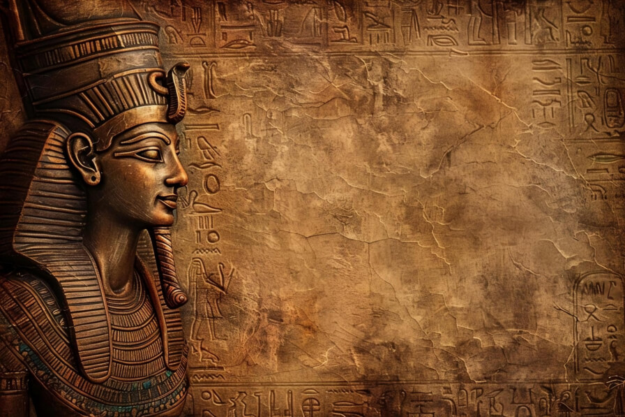 Download Ancient Egyptian Statue in Grungy Background Backgrounds ...
