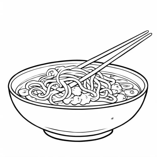 Free Noodle Coloring pages - Download Printable Noodle Coloring sheets ...