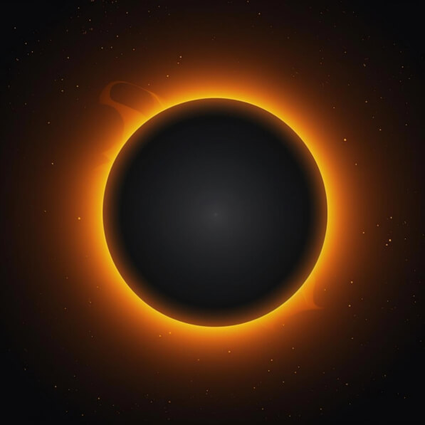 Download Solar Eclipse with Orange Ball Backgrounds Online - Creative ...