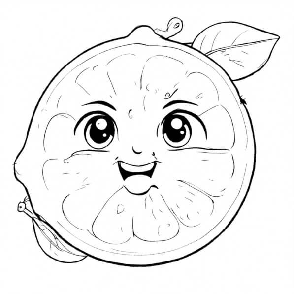 Download Coloring Page with Cartoon Lemon Coloring pages Online ...
