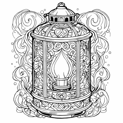 Free Lantern Coloring pages - Download Printable Lantern Coloring ...