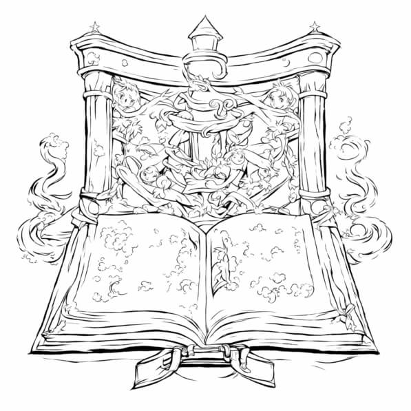 Download Open Boek met Kasteel Tekening Kleurplaten online op Creative ...