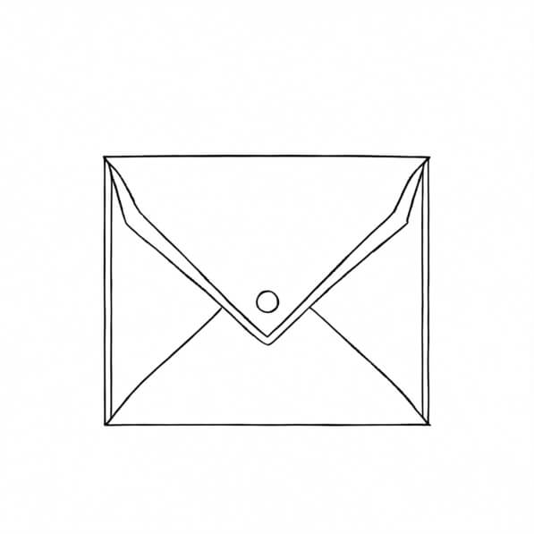 Descarga Imagen Vectorial De Sobre Con Carta Abierta Coloring Pages En Línea Creative Fabrica