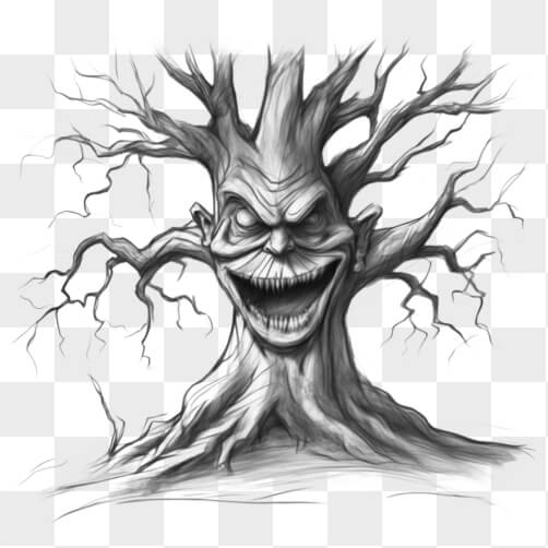 Scary Tree Sketches - Download Free Scary Tree Sketch Images Online ...