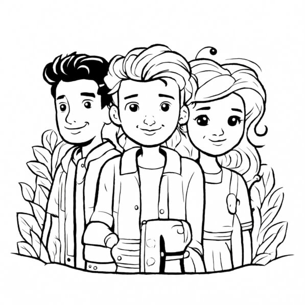 Download Educational Coloring Page: Kids Learning About Plants and ...